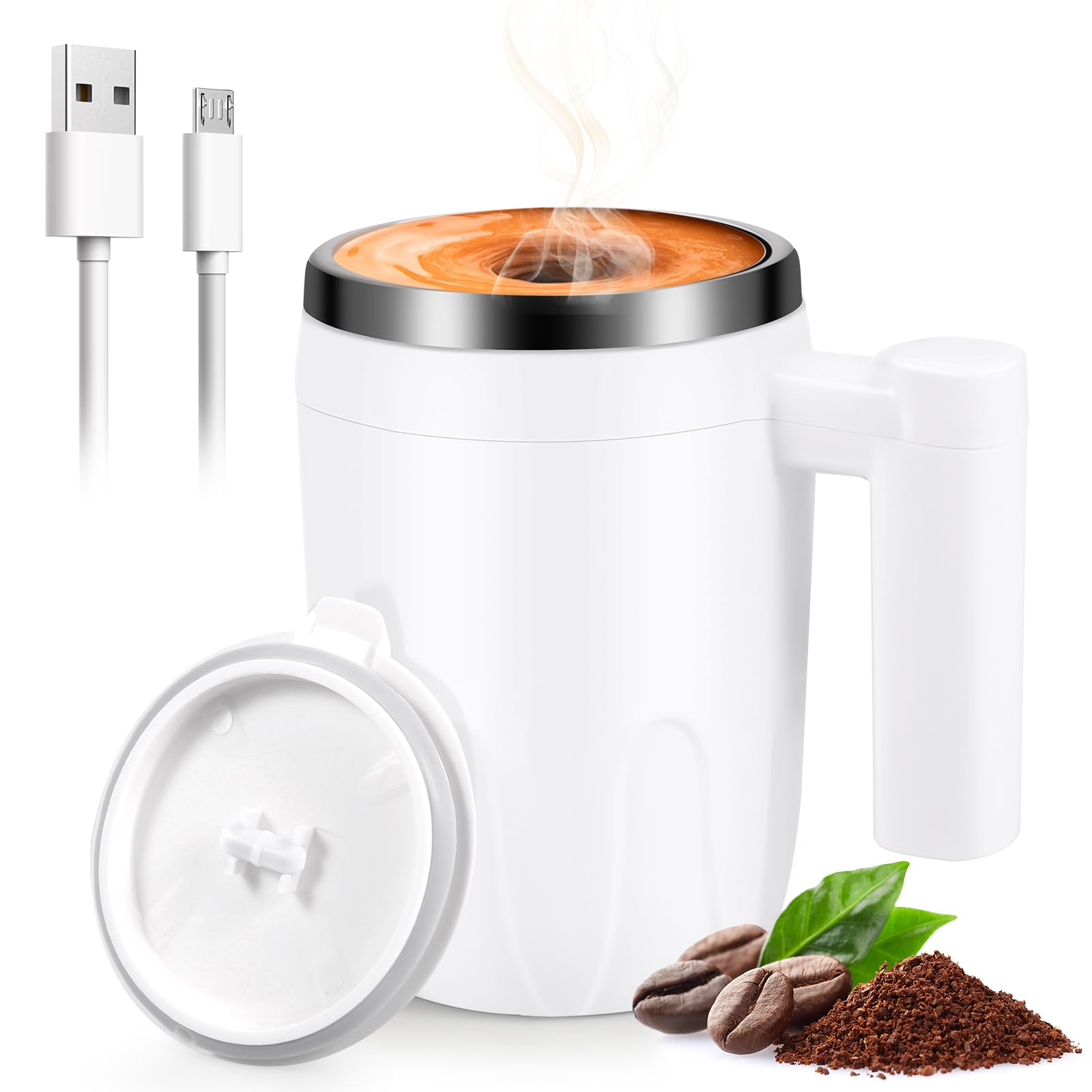 Amazon.com: JLLOM Self Stirring Mug,Rechargeable Auto Magnetic Coffee ...