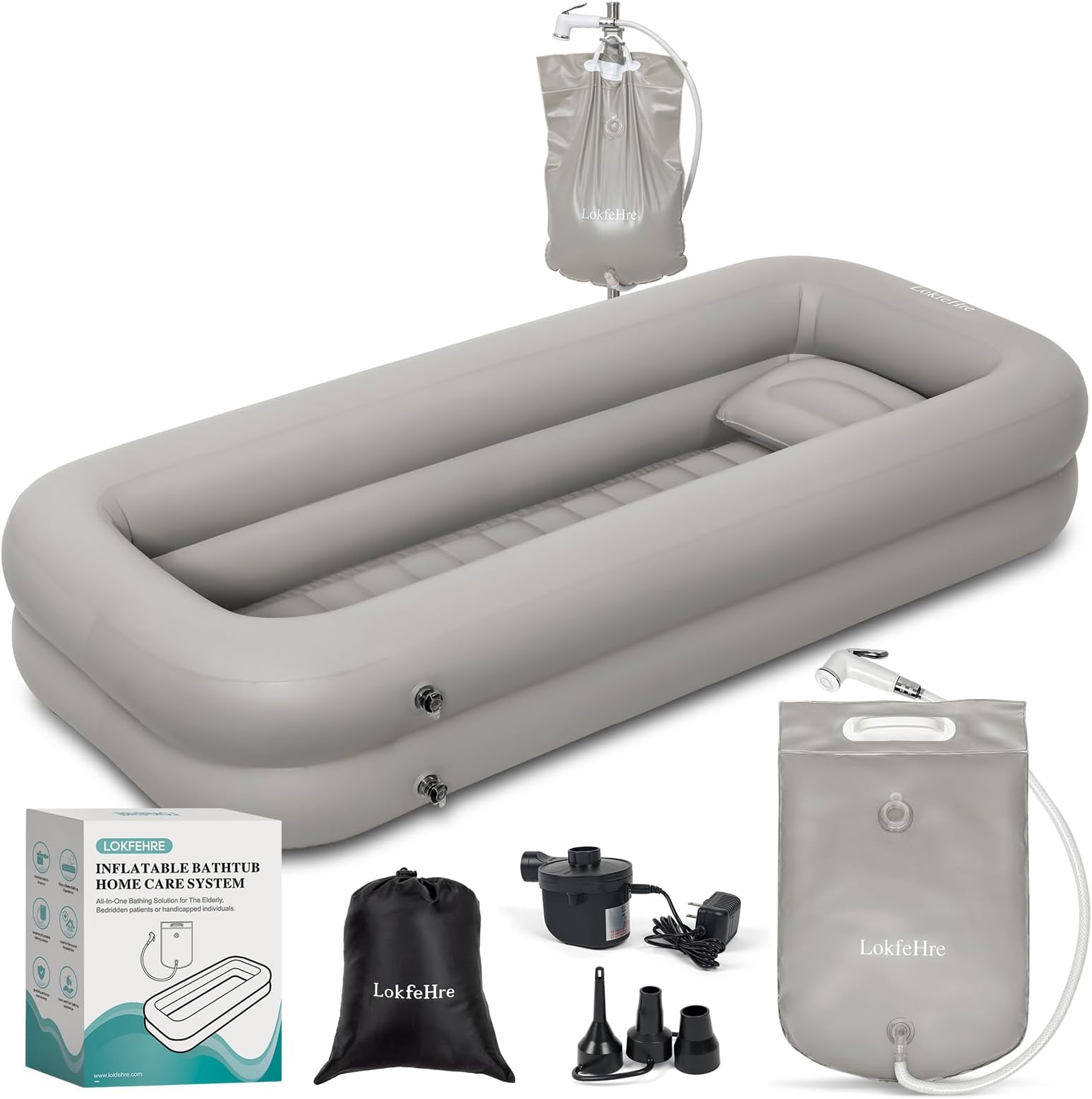 Amazon.com: JJFFTAO,Medical Inflatable Bathtub,Bed Bath,Medical PVC ...