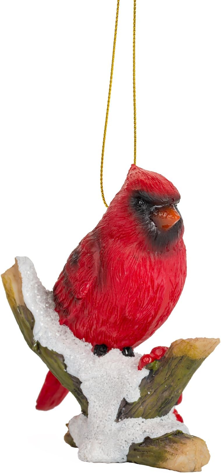 Amazon.com: Ganz Radiant Cardinal Christmas Tree Ornament with Charm 5 ...