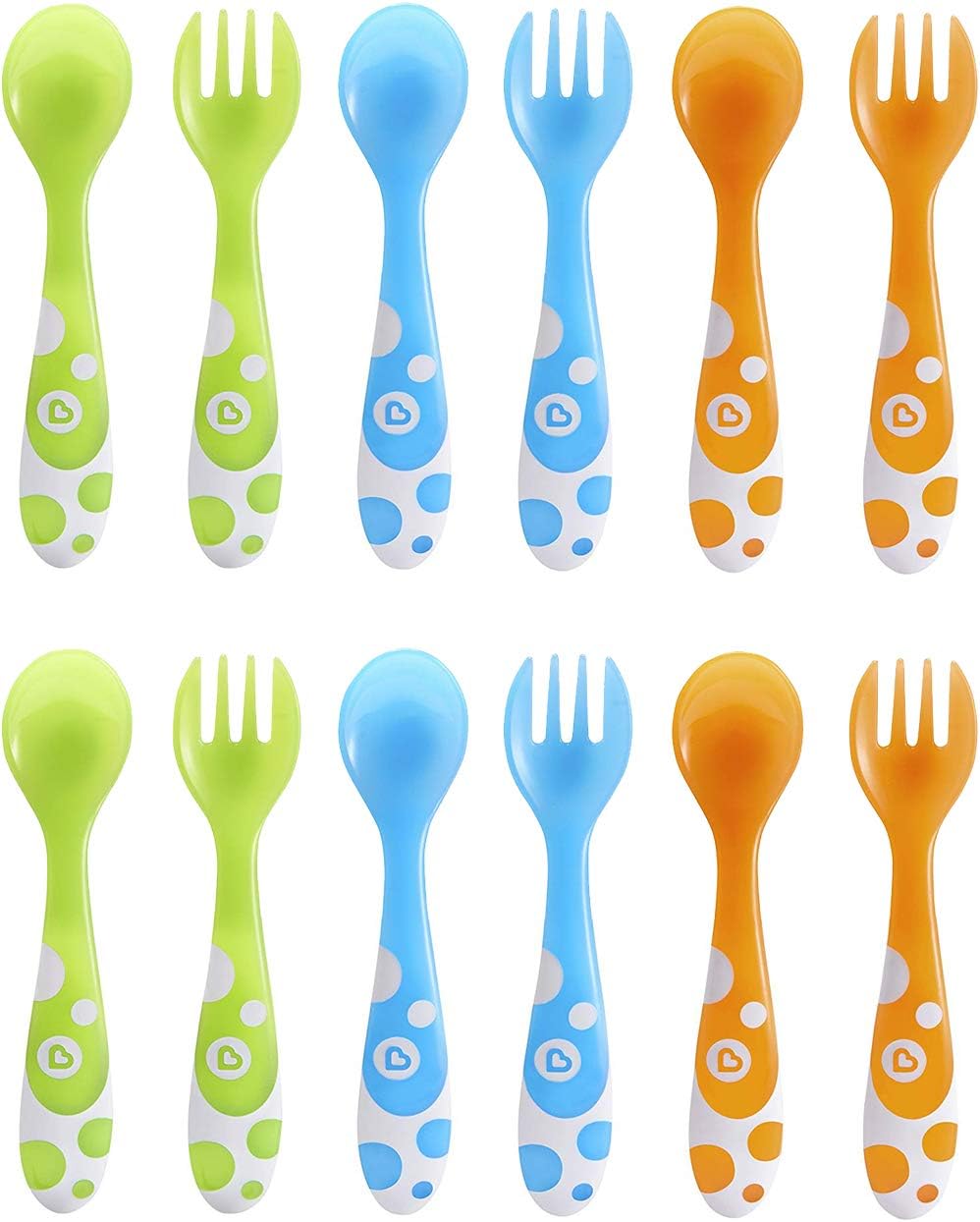 Amazon.com: Gerber Graduates Safety Fork and Spoon Set in Assorted ...