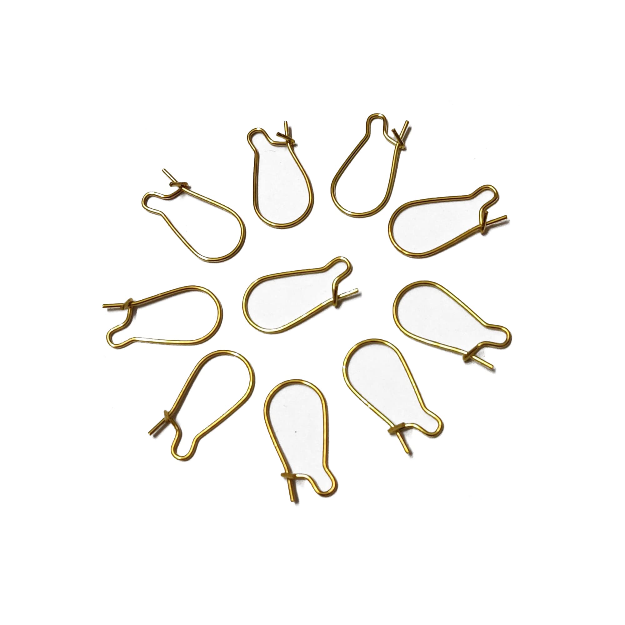 Excellentcrafts Kidney Hooks for Earring Jewellery Making (Pack of 25 ...