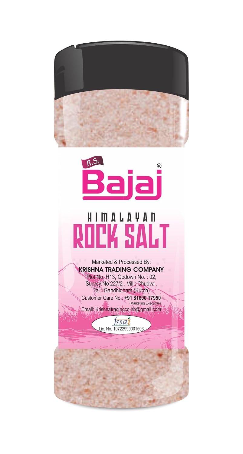 BAJAJ SALT Himalayan Pink Rock Salt Box for Everyday Cooking(500 Gm ...