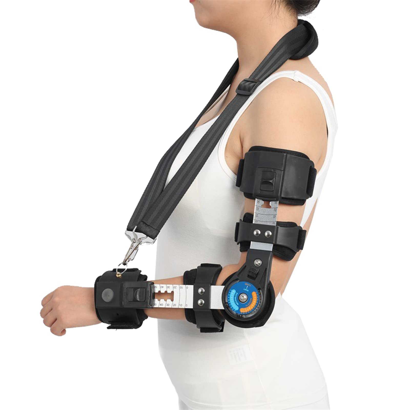 Hinged Elbow Brace For Adult Adjustable Elbow Support Arm Injury ...