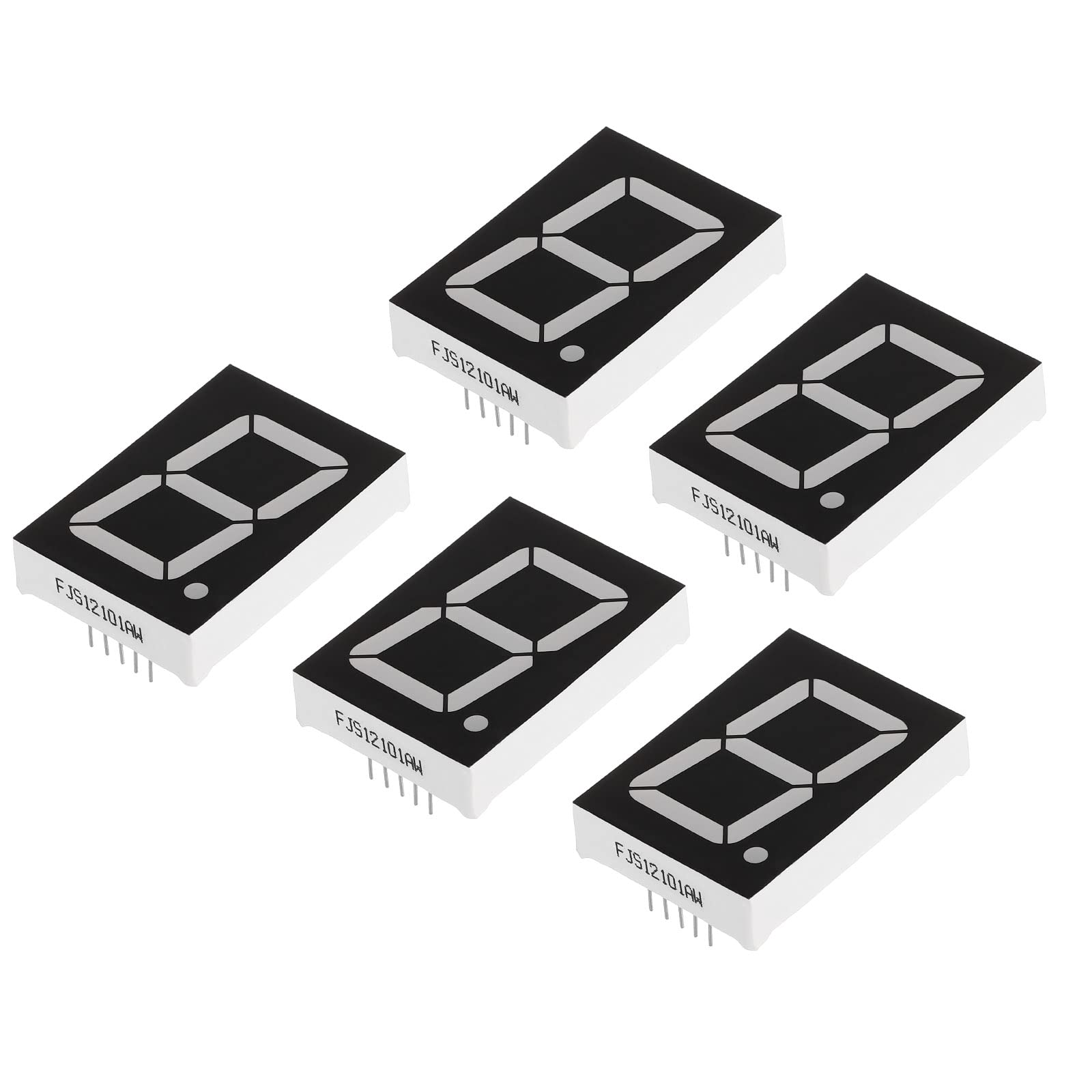 PATIKIL LED Display Digital Tube, 5 Pack Common Cathode 7 Segment 10 ...