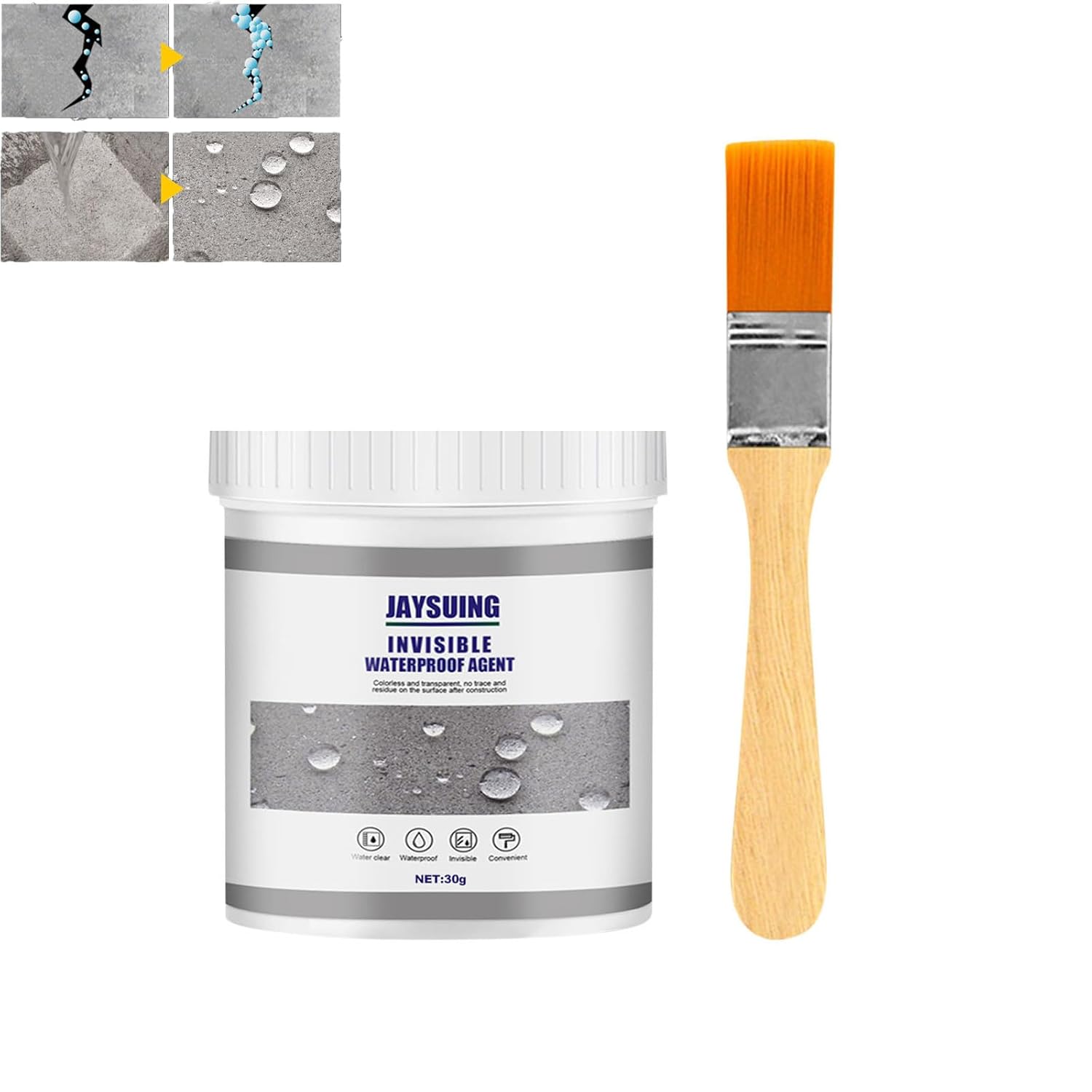 Invisible Waterproof Agent - 30g, Clear Waterproof Insulation Sealant ...