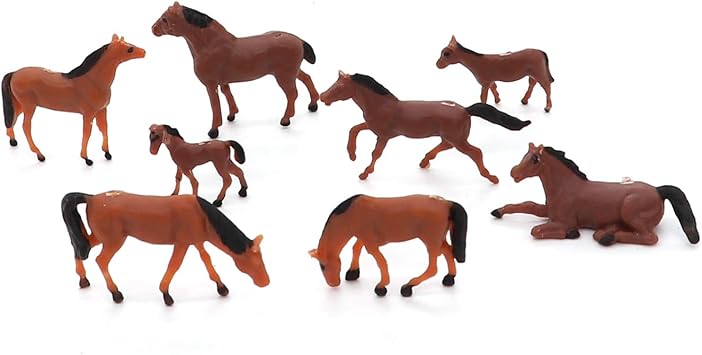 Amazon.com: CWBPING 20pcs HO Scale Painted Farm Animals 1:87 Scale ...