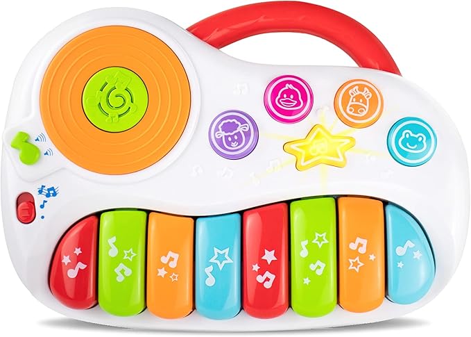 Amazon.com: Musical Piano Toy for 1-3 Years Old Toddlers with Keyboard ...