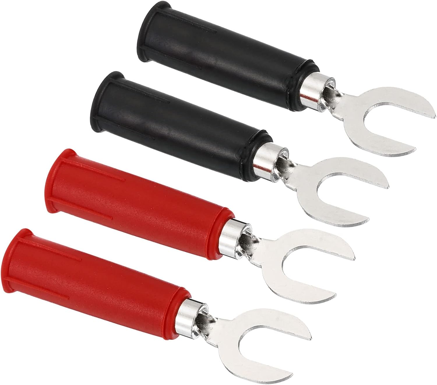 Amazon.com: PATIKIL U Type Banana Plugs Set, 2 Set 4mm Copper Fork ...