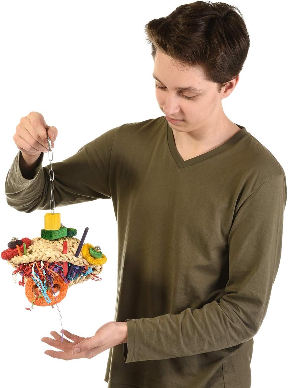 Amazon.com : Happy Frog Preening & Shredding Parrot Toy : Pet Supplies