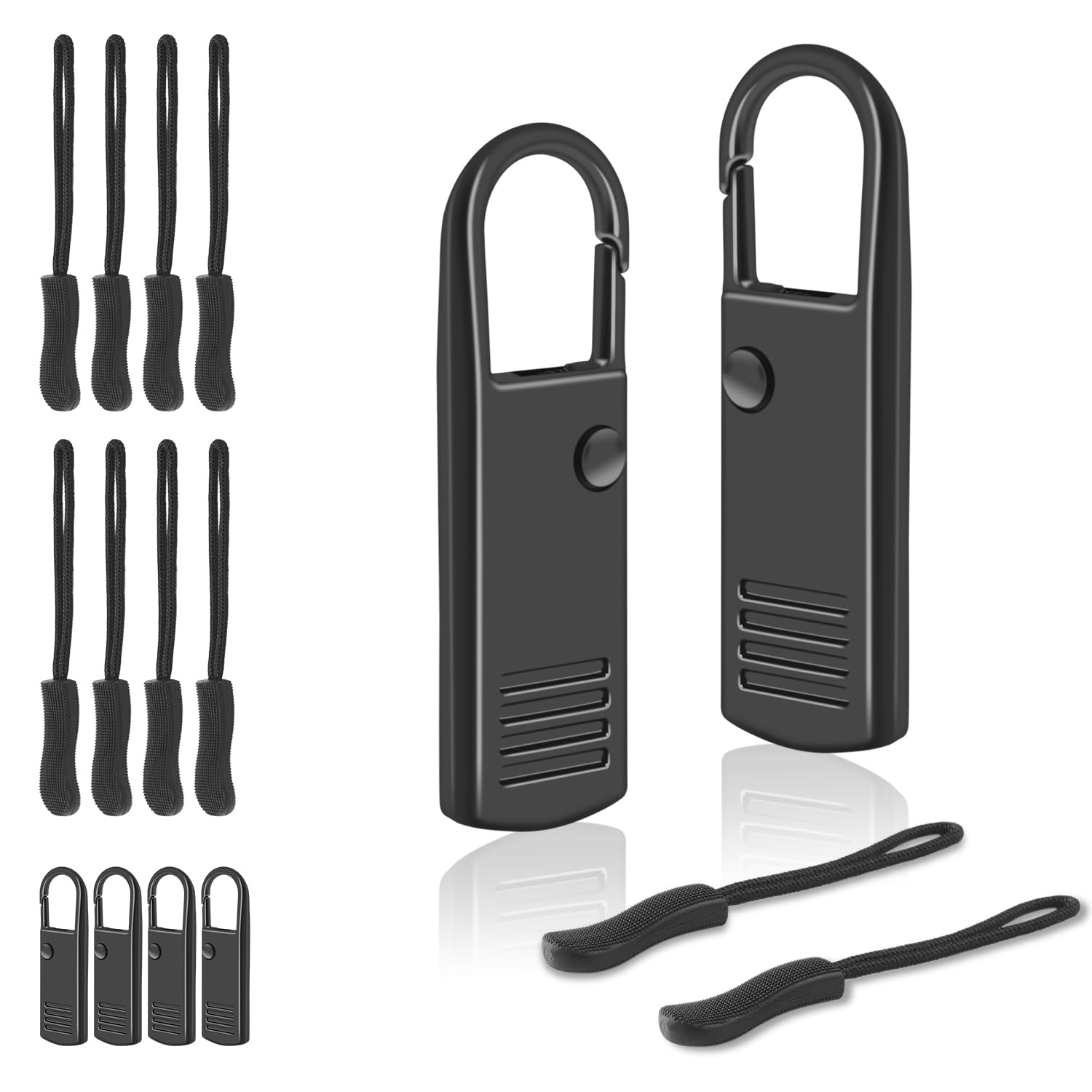 Amazon.com: CooBigo 4 Pack Metal Zipper Slider Replacement + 8 Pack ...