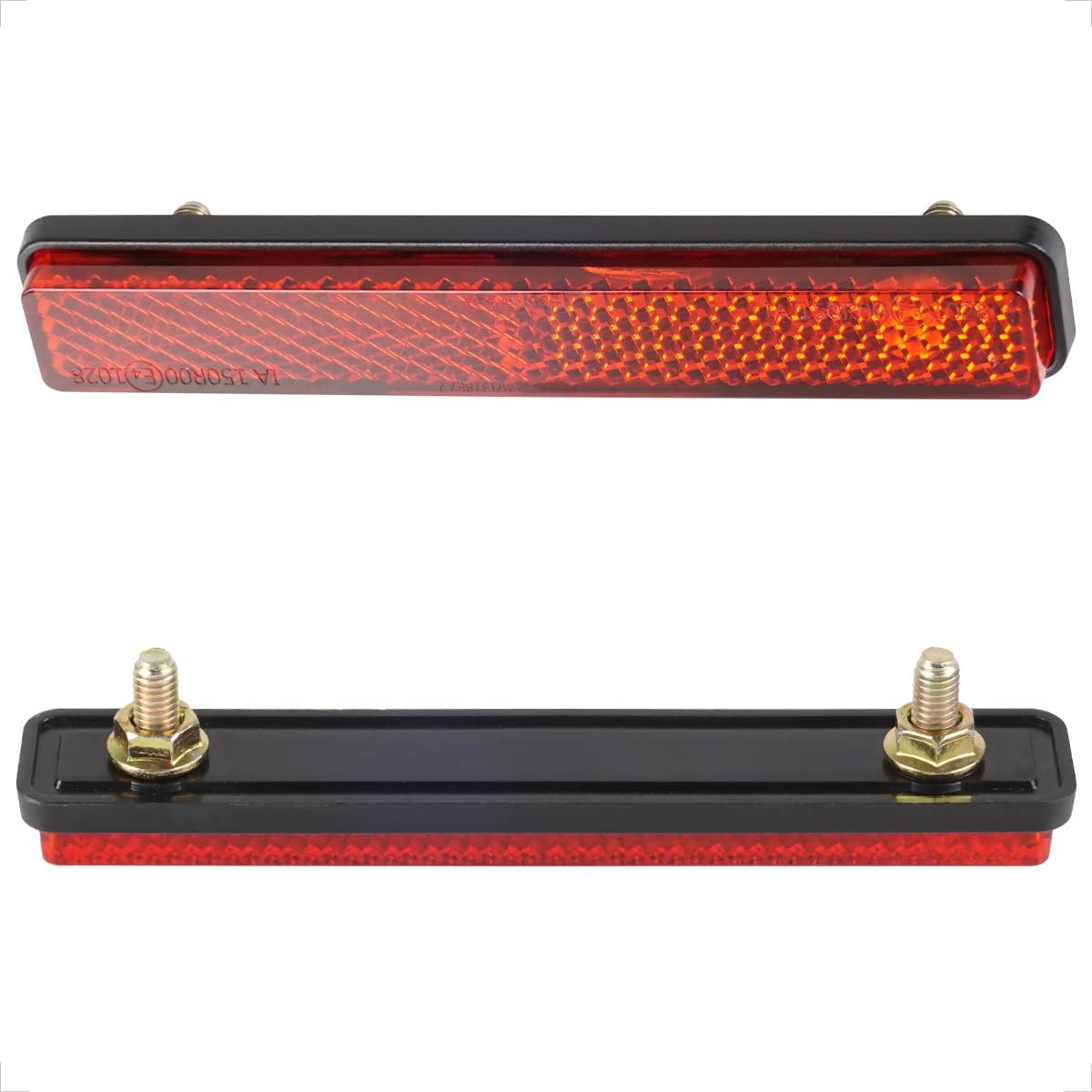 Amazon.com: evermotor Red Reflector for Motorcycle, 4.25 inch ...