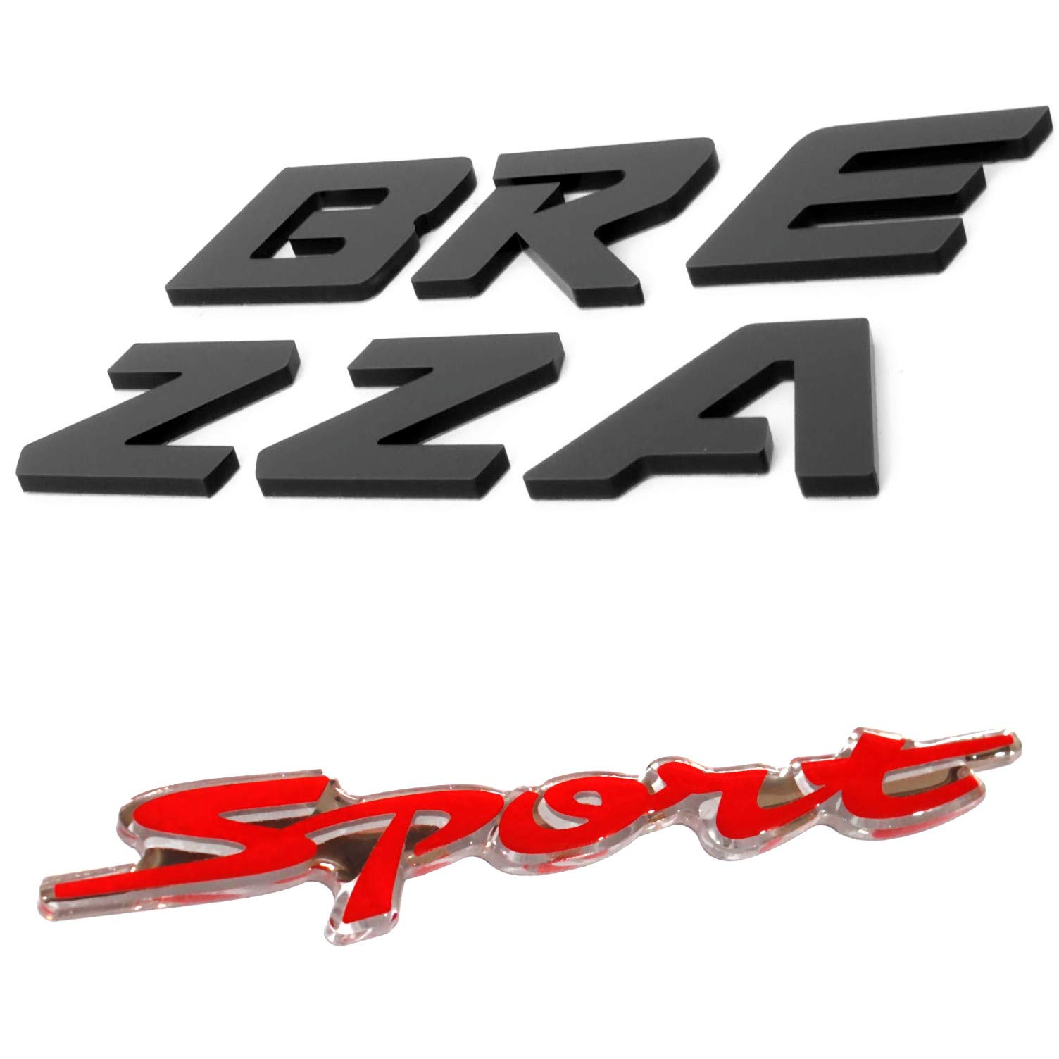 Suzuki 3d Logo CarMetics BREZZA 3D Letters (3D Stickers 3D Logo 3D