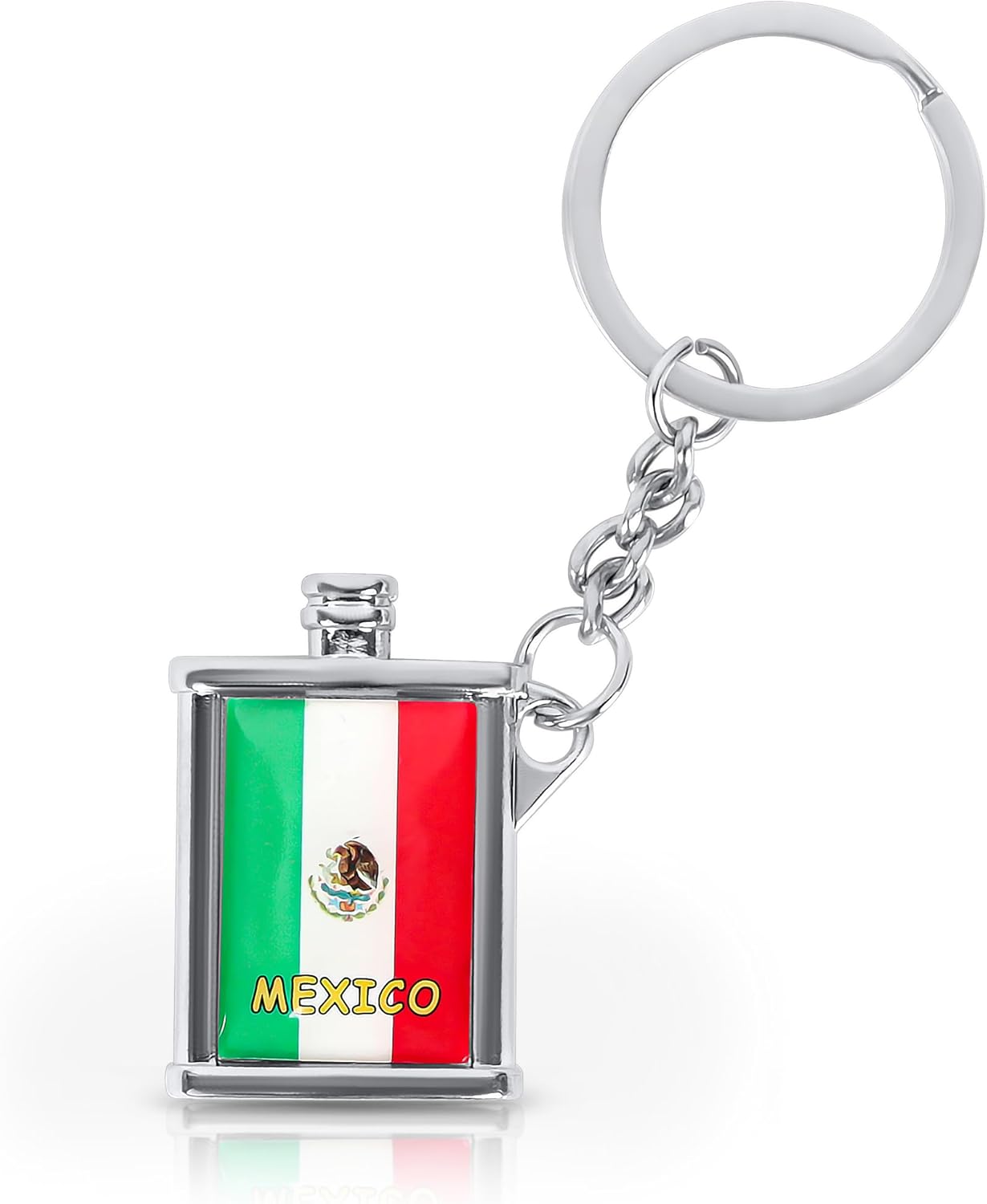 Amazon.com: SandT Collection Mexico Flag Liqour Bottle Keychain ...