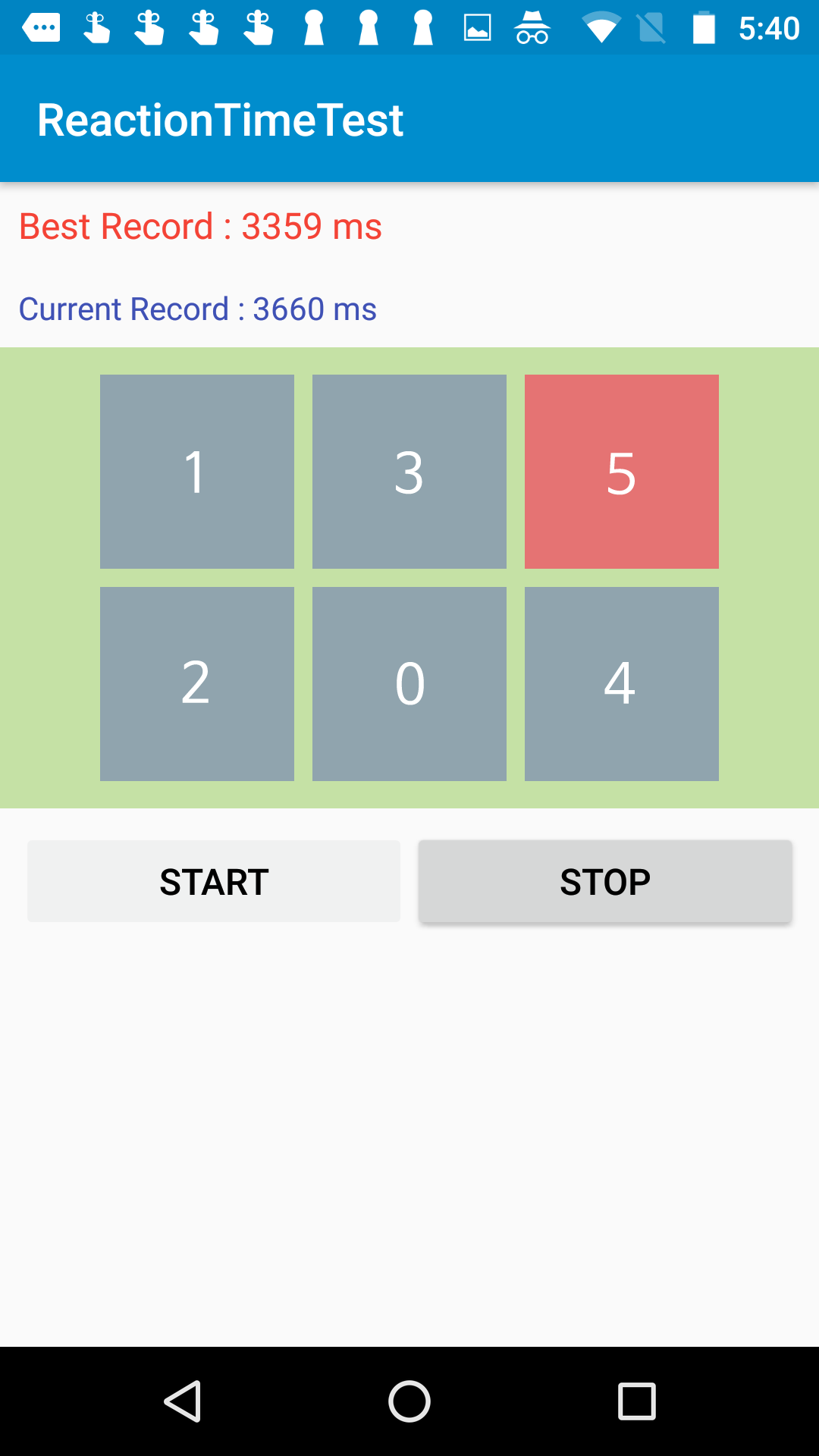 Rudimentary Reaction Time Tester - App on Amazon Appstore
