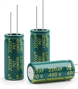 Amazon.com: VASNKY Aluminum Electrolytic Capacitor 400V 2.2UF 4.7UF 6.8UF 10UF 15UF 22UF 33UF ...