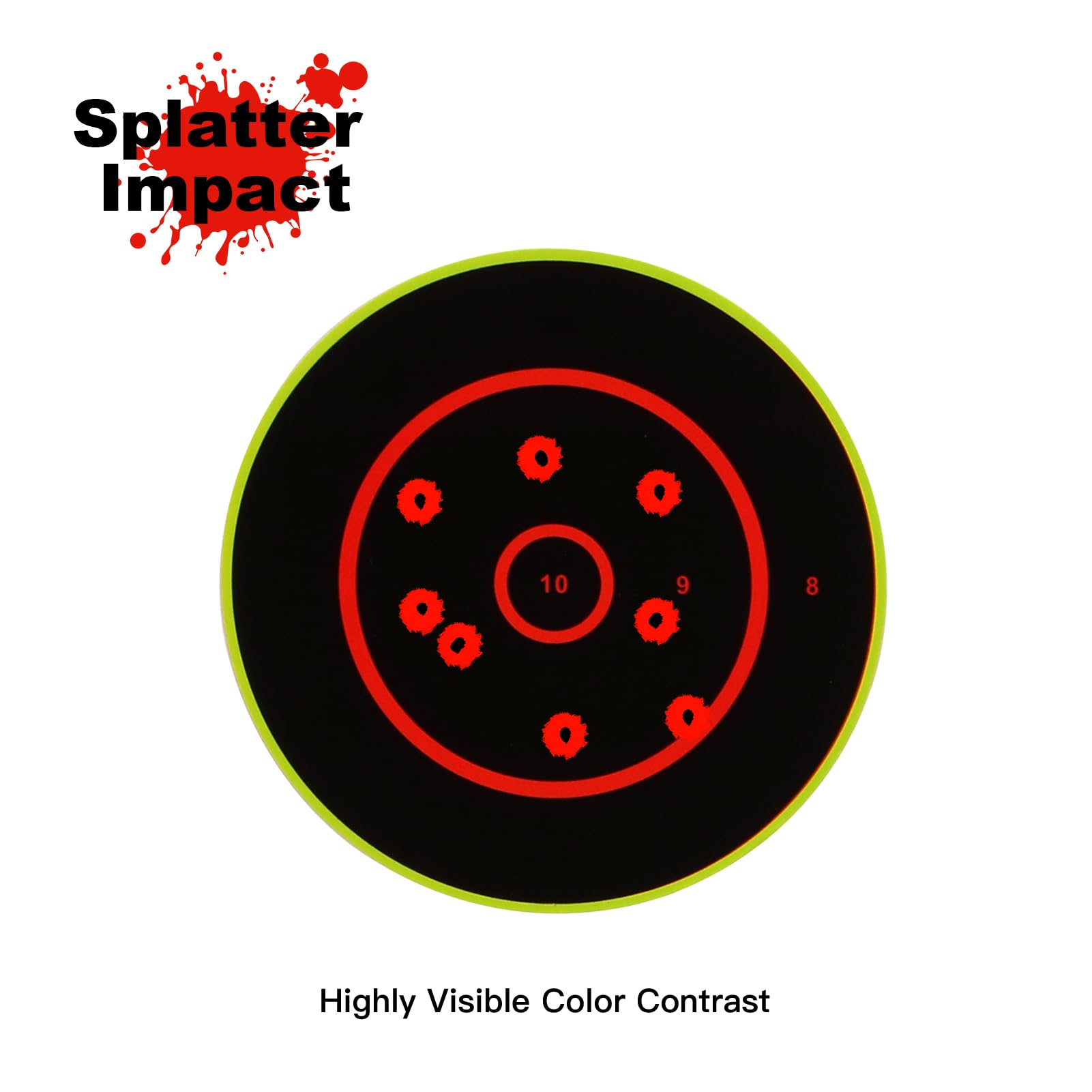 Snapklik.com : Reactive Shooting Target, 30 PCS 3" Self Adhesive Target ...