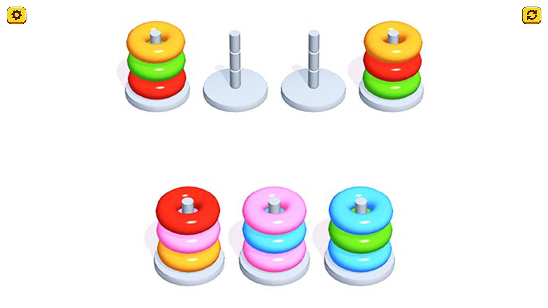 Hoop Stack Color Sort Puzzle: Donut Sort Color Sorting Puzzle - App on ...