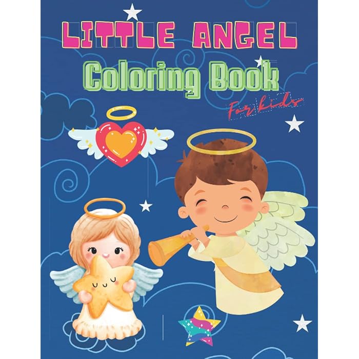 Buy Little Angel Coloring Book for Kids: Enjoy with cute angel and ...