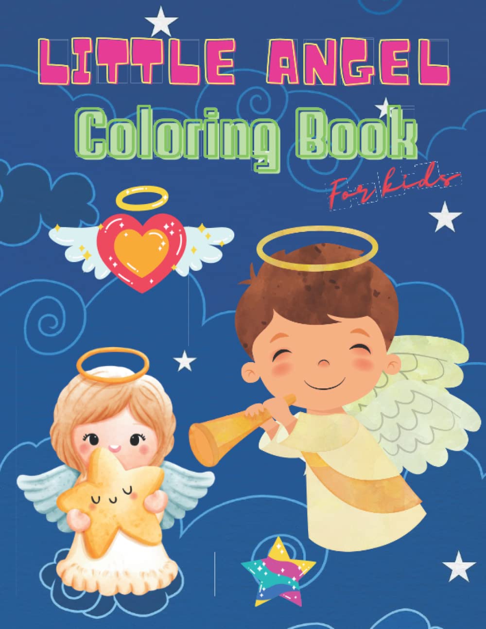Buy Little Angel Coloring Book for Kids: Enjoy with cute angel and ...