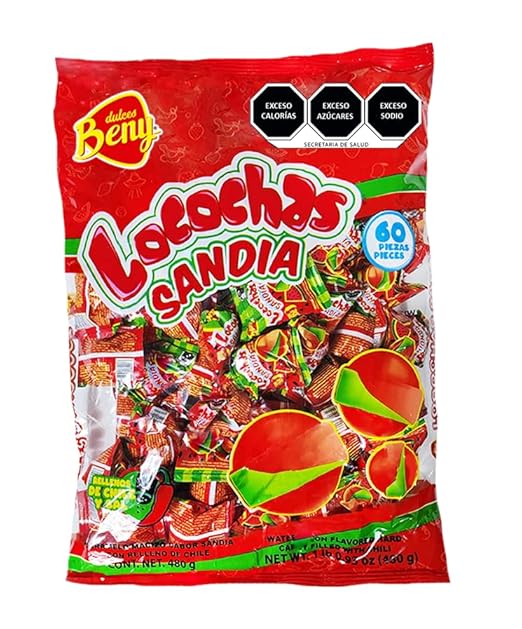 Amazon.com : BENY LOCOCHAS WATERMELON (SANDIA) HARD CANDY 1LB .098 OZ ...