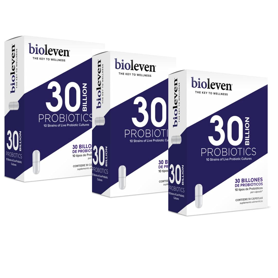 Bioleven Probióticos 90 Cápsulas 30 Billones 10 Tipos de probioticos ...