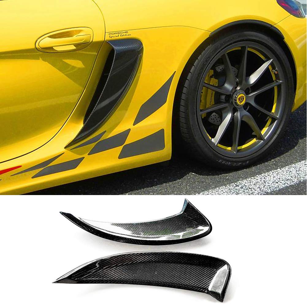 Buy KERIST Rear Carbon Fiber Fender Scoop Air Side Duct Intake Vent ...