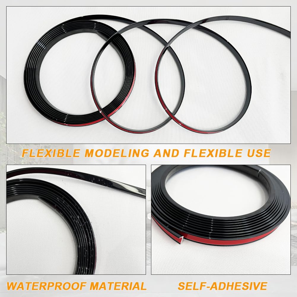 Snapklik.com : 20Ft L-Shape Tile Trim, Peel And Stick PVC Exterior Trim ...