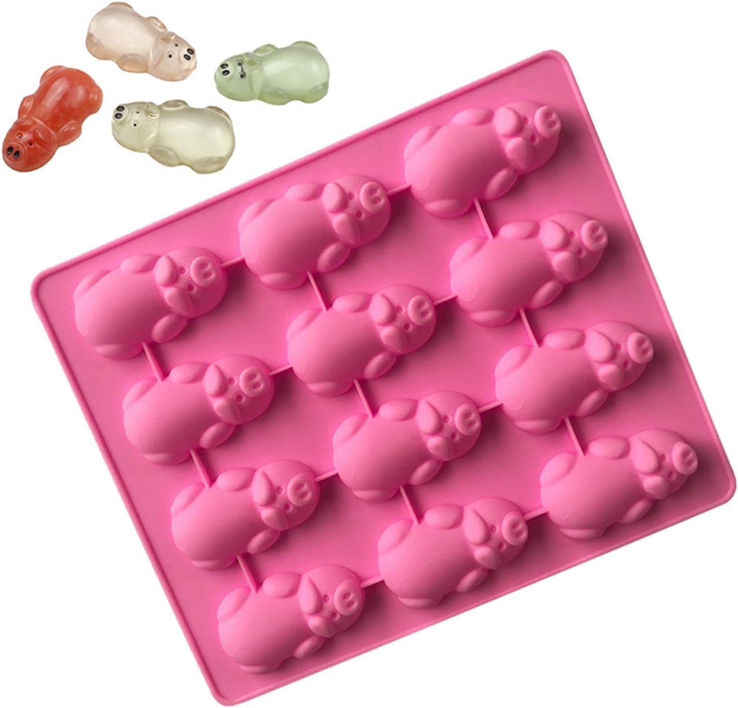 Amazon.com: Tacarlha Silicone Candy Mold Pig-Shaped Chocolate Pig ...