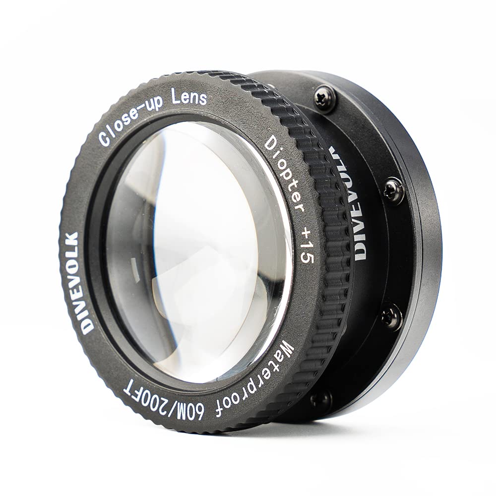 Amazon.com : DIVEVOLK Underwater +15 Close-up Lens, Optical Wet Lens ...
