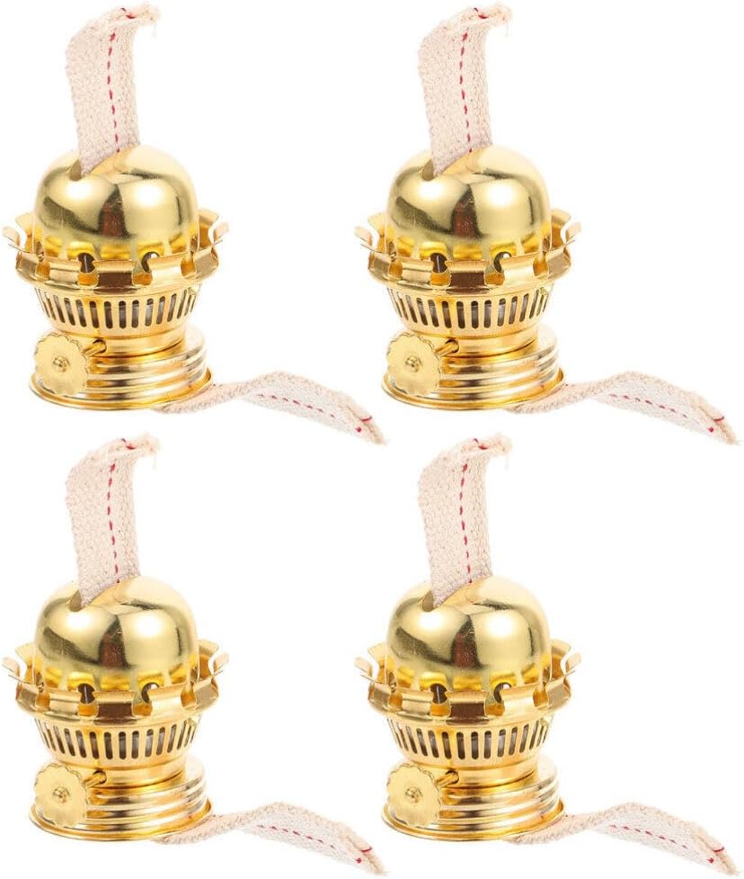 Amazon.com: HOMSFOU Kerosene Lamp Accessories 4Pcs Zinc Alloy Wick ...