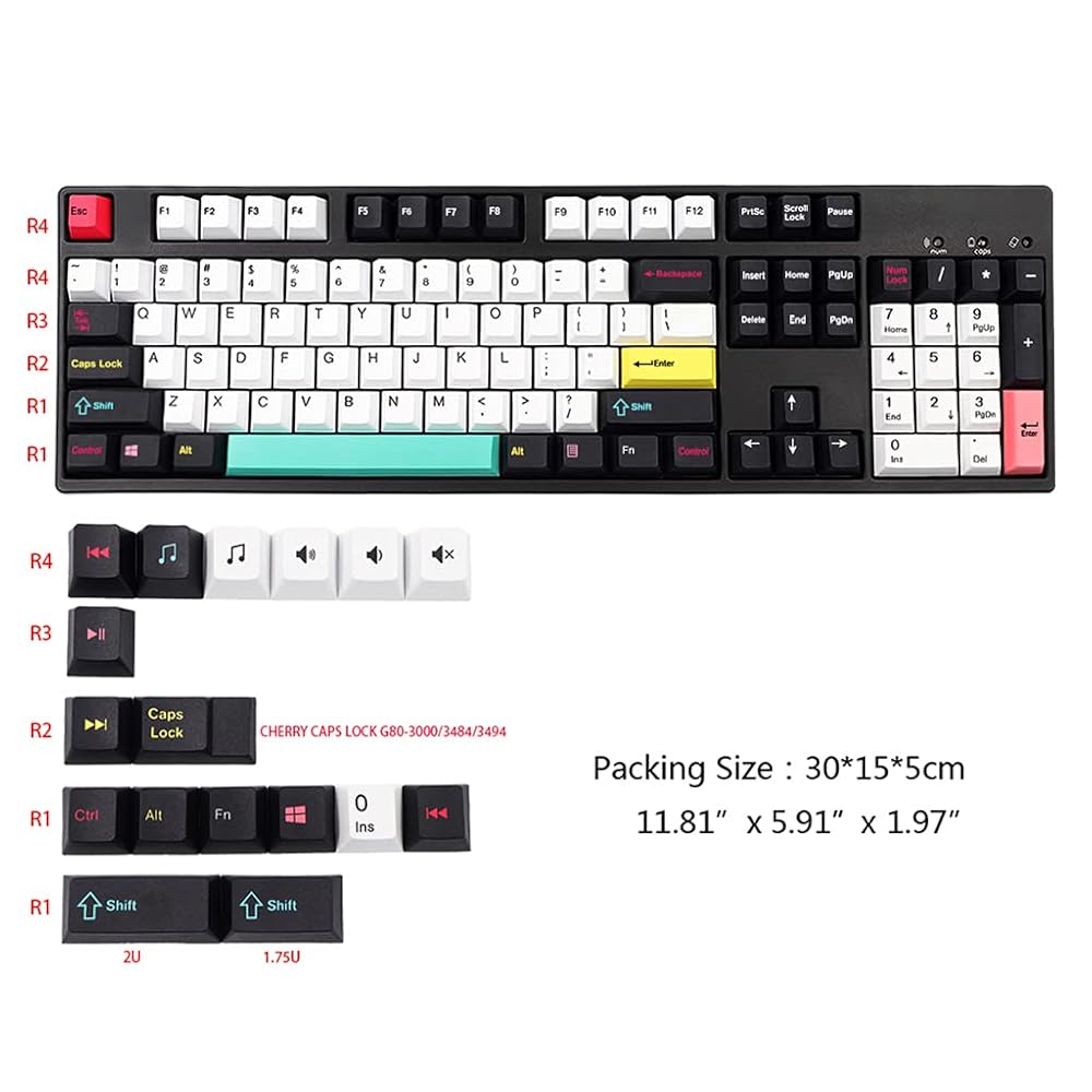 Mechanical Keyboard Keycaps Cherry Profile 121 Keys Philippines | Ubuy