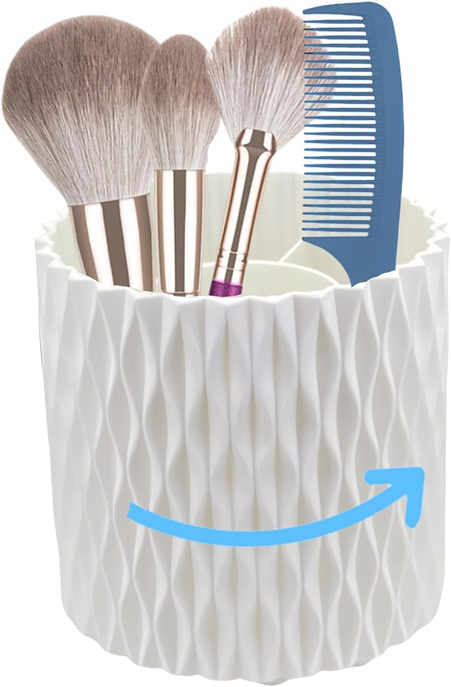 Amazon.com: Anyoifax 360 Rotating Makeup Brush Holder 7 Slots Make Up ...