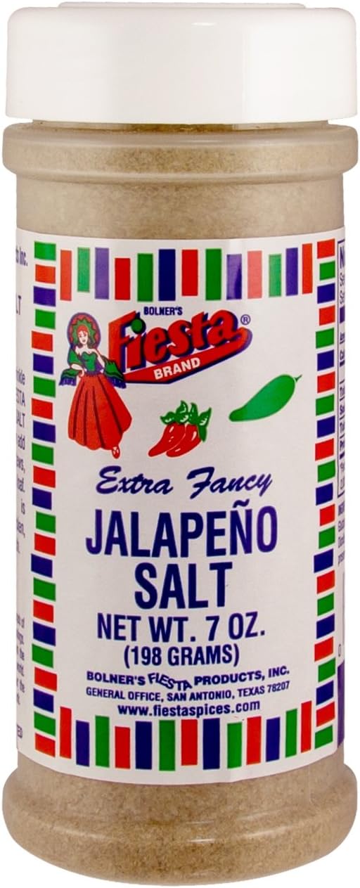 Amazon.com : Bolner's Fiesta Extra Fancy Jalapeno Salt, 7 Ounces (Pack ...