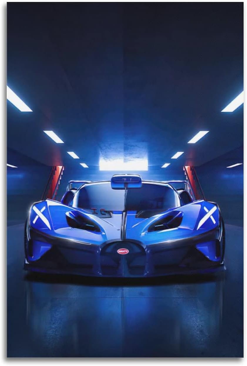 Hypercar Poster pour voiture de course Bugatti Bolide, Supercar ...