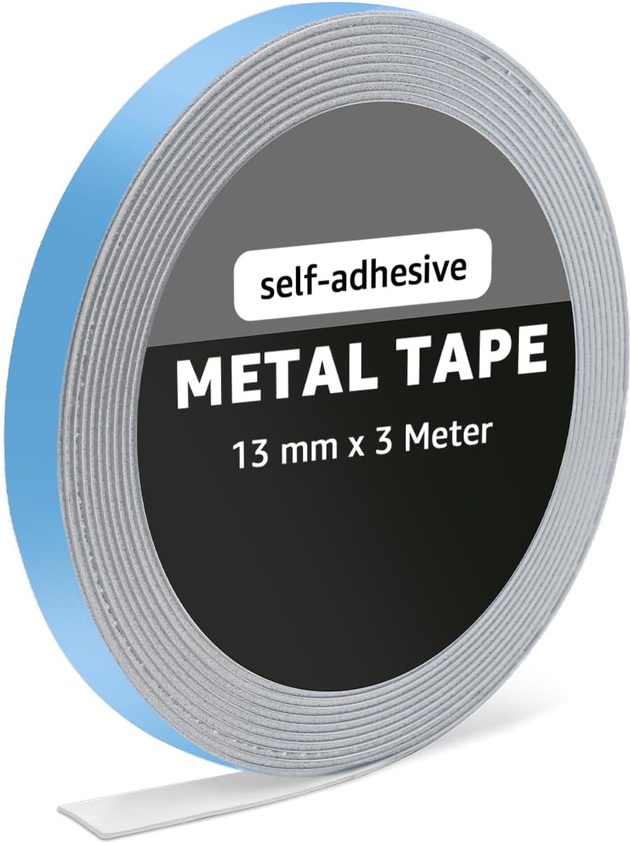 Amazon.com: Metal Tape Self Adhesive,Thin Metal Strip,Ferrous Tape for ...
