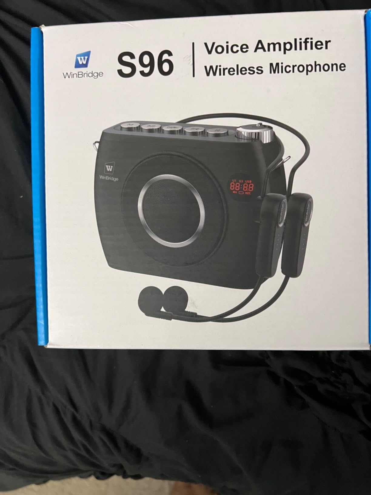 Amazon.com: W WINBRIDGE 25W Wireless Voice Amplifier with Two Bluetooth ...