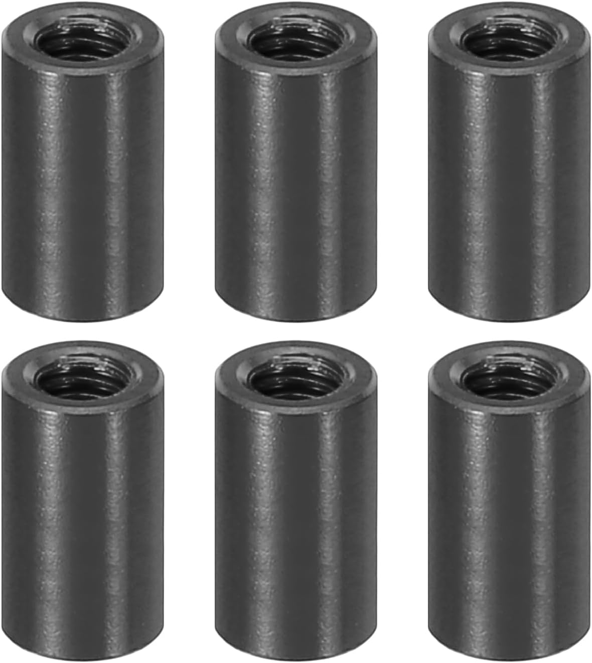 PATIKIL 6pcs M3 Metal Threaded Standoff Spacer Nuts, Round Aluminum ...
