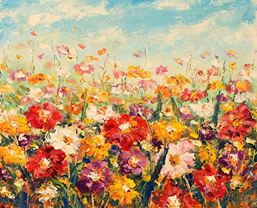 New Anjani Art Gallery The Garden of Fresh Flowers Unframed Printed ...