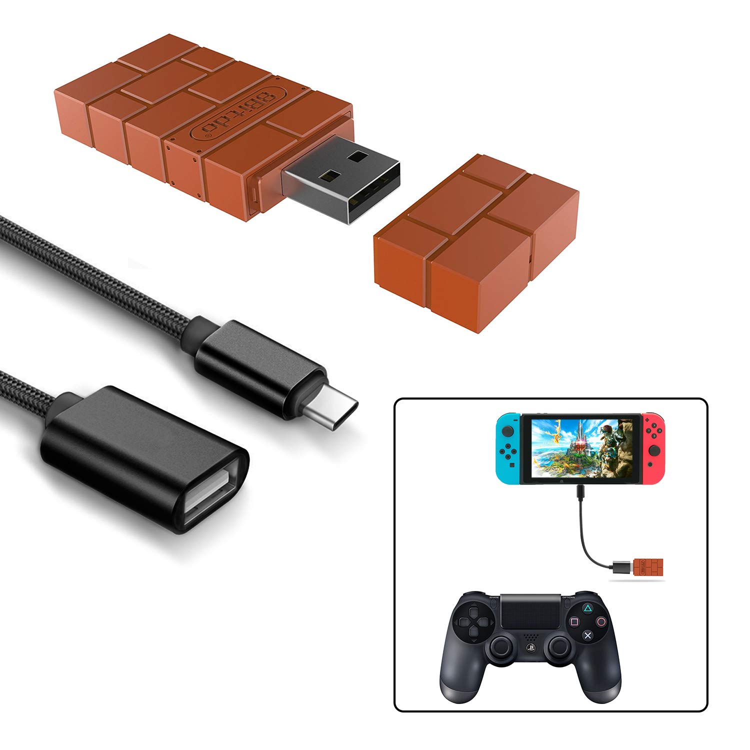 8bitdo Wireless Controller Adapter For Nintendo Switch Switch Oled ...
