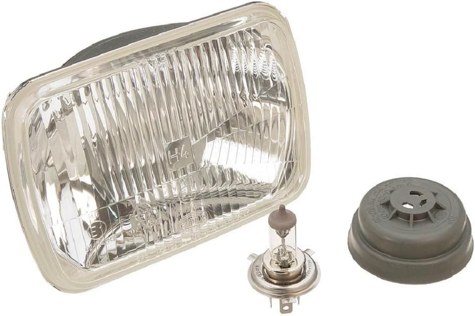 Amazon.com: Hella 200mm Rectangular E Code H4 Halogen Replacement ...