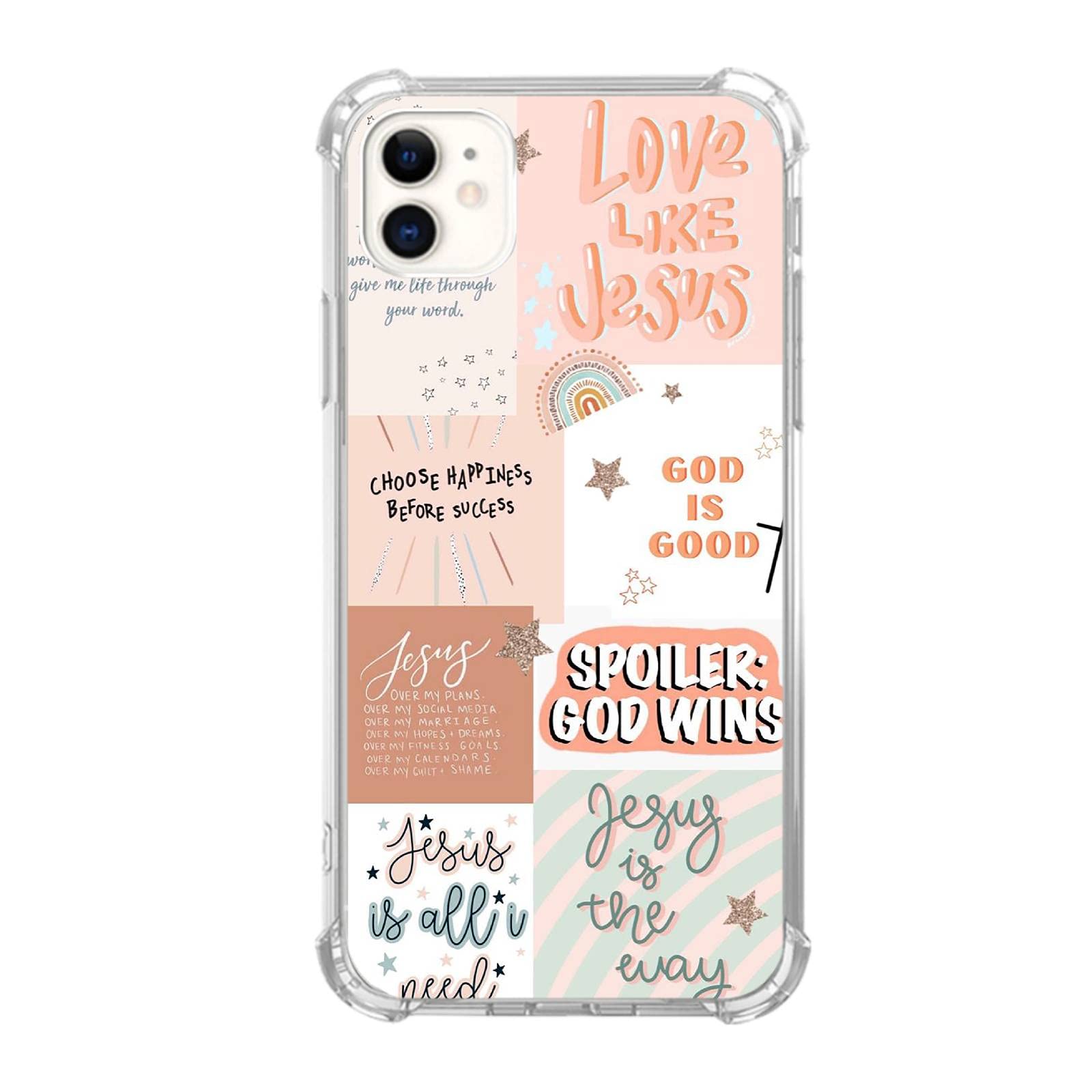 Amazon.com: Boho Jesus Collage Phone Case Compatible with iPhone 12 ...