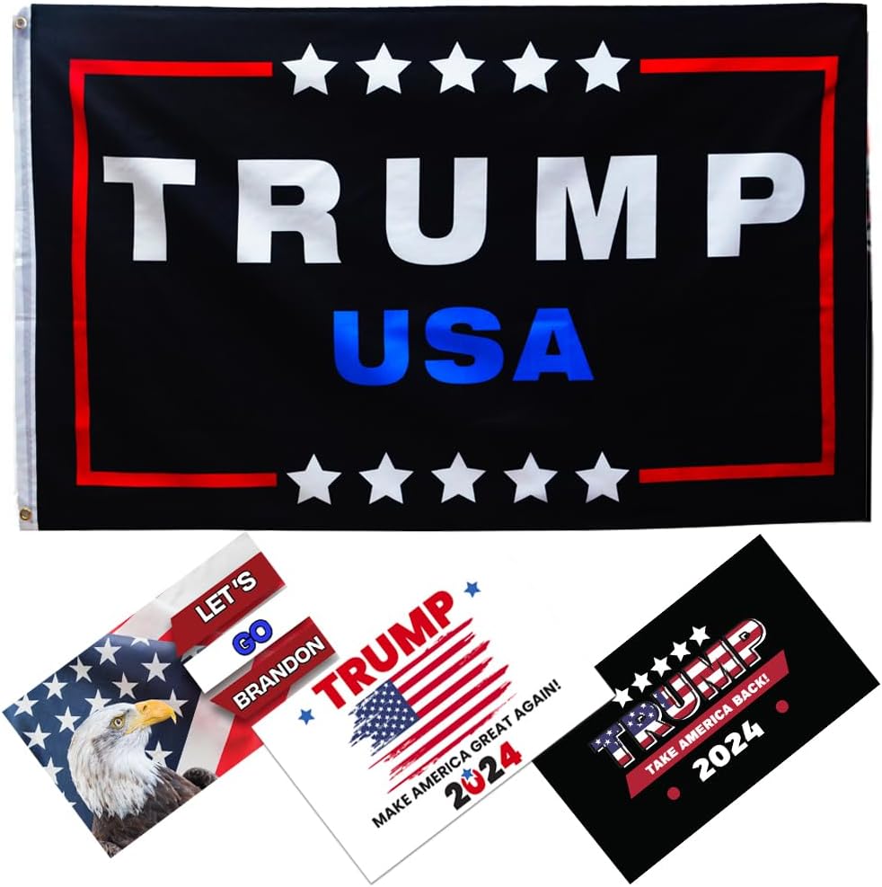 Amazon.com : Donald Trump 2024 Flag For Trump Supporter Double Sided ...