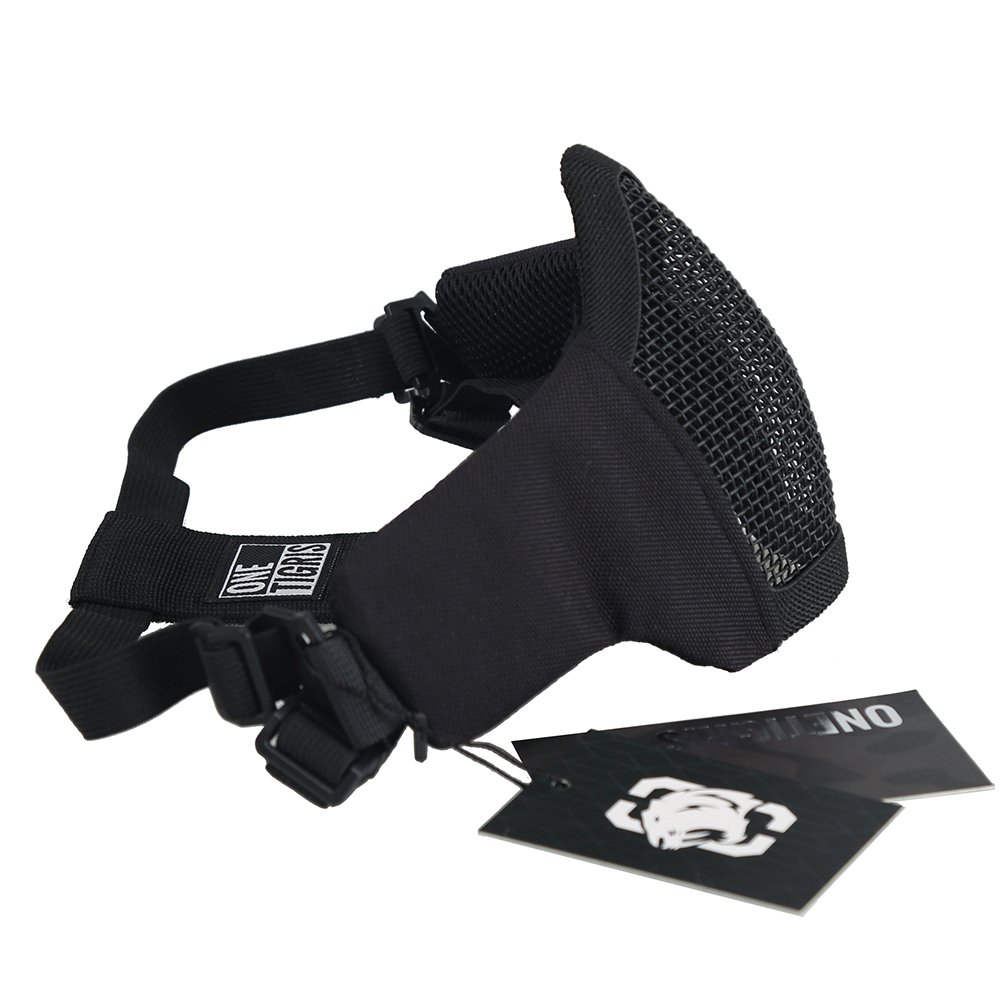 Snapklik.com : OneTigris Small Tactical Mask 4.5" Foldable Half Face ...