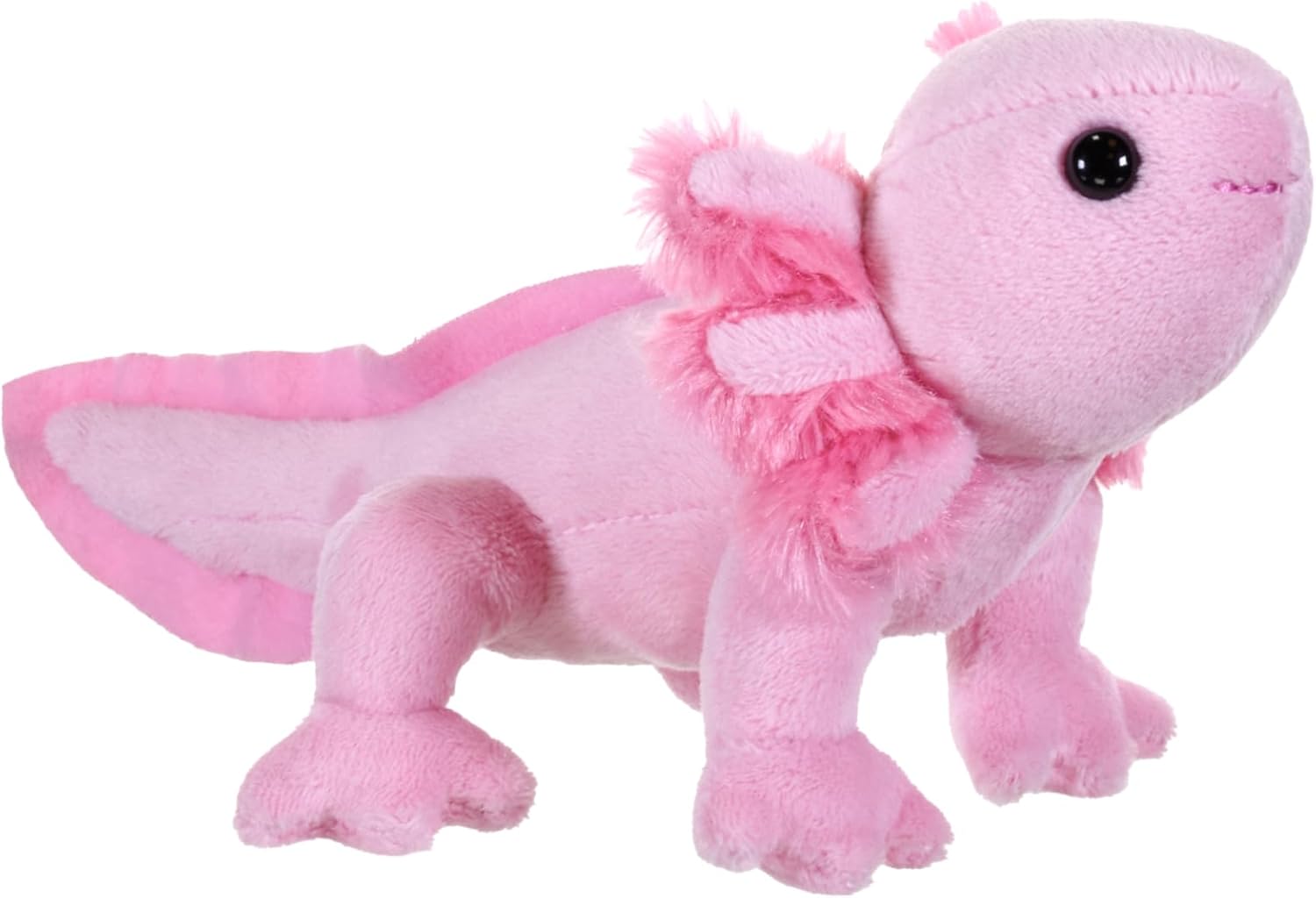 Wild Republic Pocketkins Eco Axolotl, Stuffed Animal, 5 Inches, Plush ...