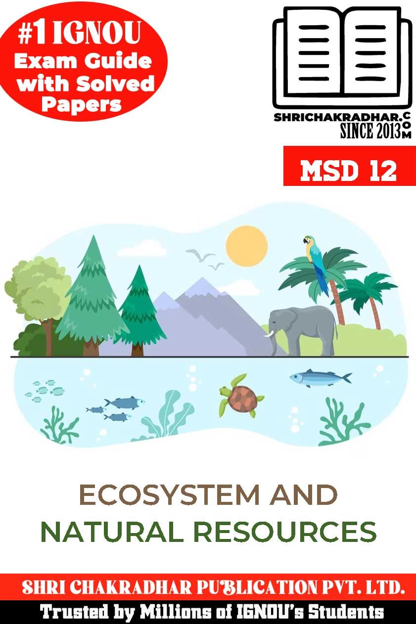 Buy IGNOU MSD 12 Help Book Ecosystem and Natural Resources (IGNOU Study ...