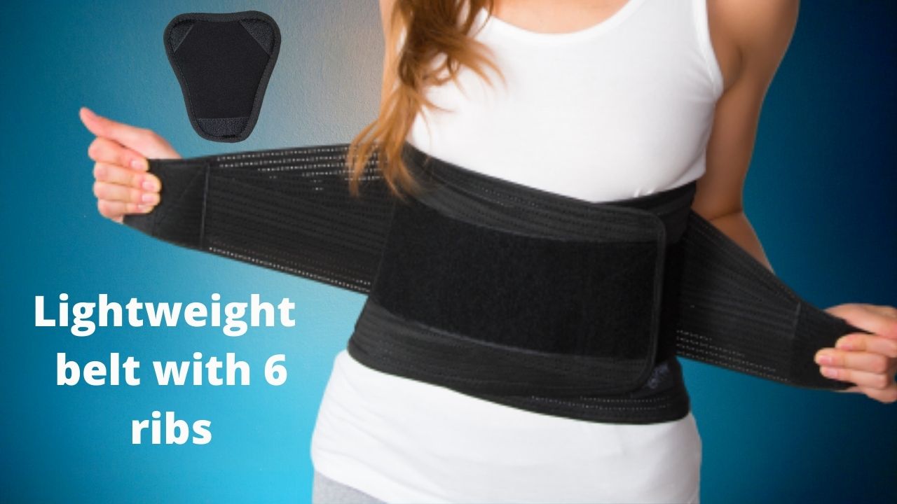 Watch AVESTON light back support belt. How to choose size on Amazon Live