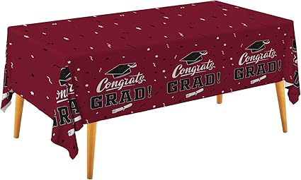 Amazon.com: Gatherfun Graduation Tablecloths Graduation Party Table ...