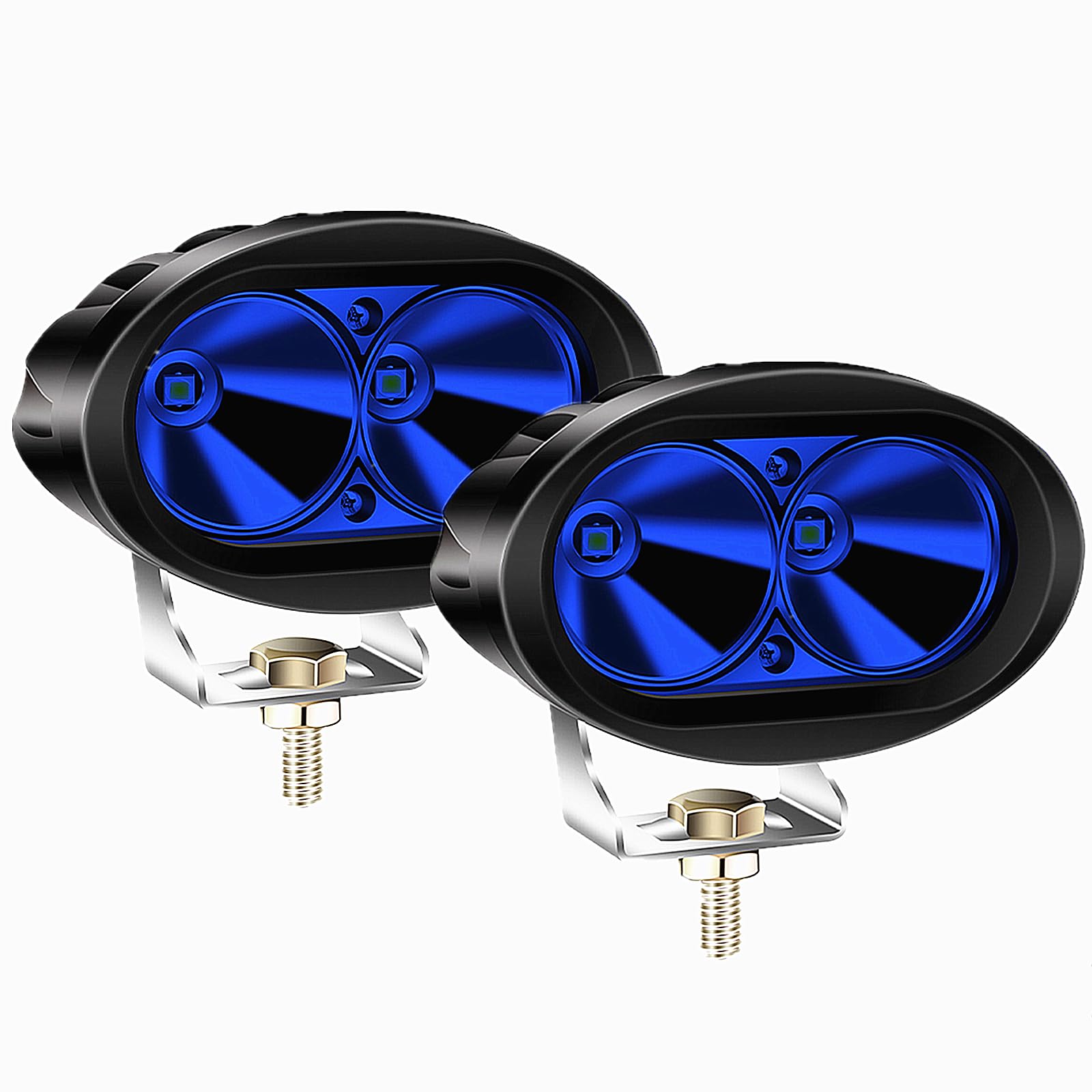 2PCS LED Forklift Safety Lights, 20W Warehouse Warning Lights Blue Zone ...