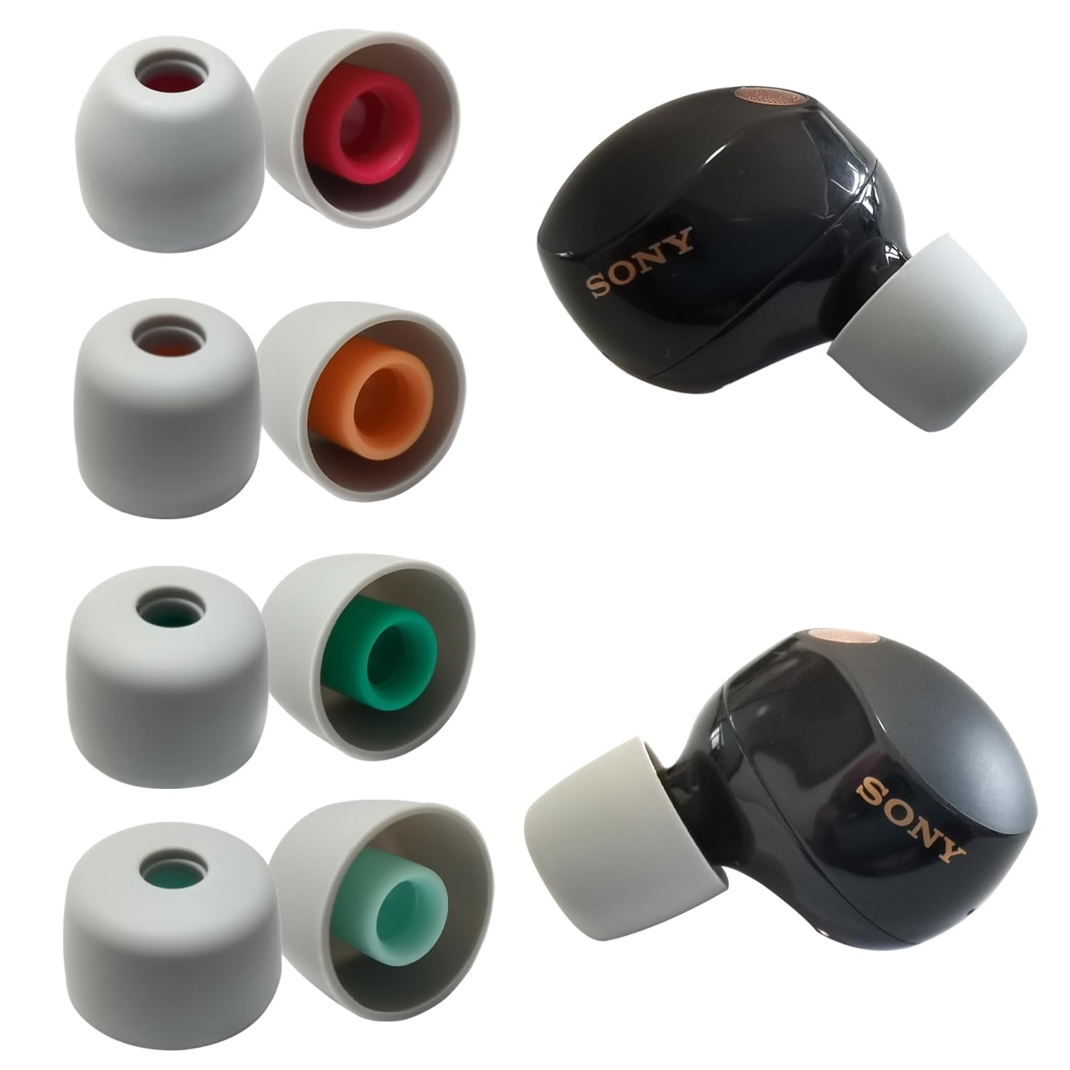 Amazon.com: 4 Pairs Silicone Earbuds Tips for Sony WF-1000XM5 ...