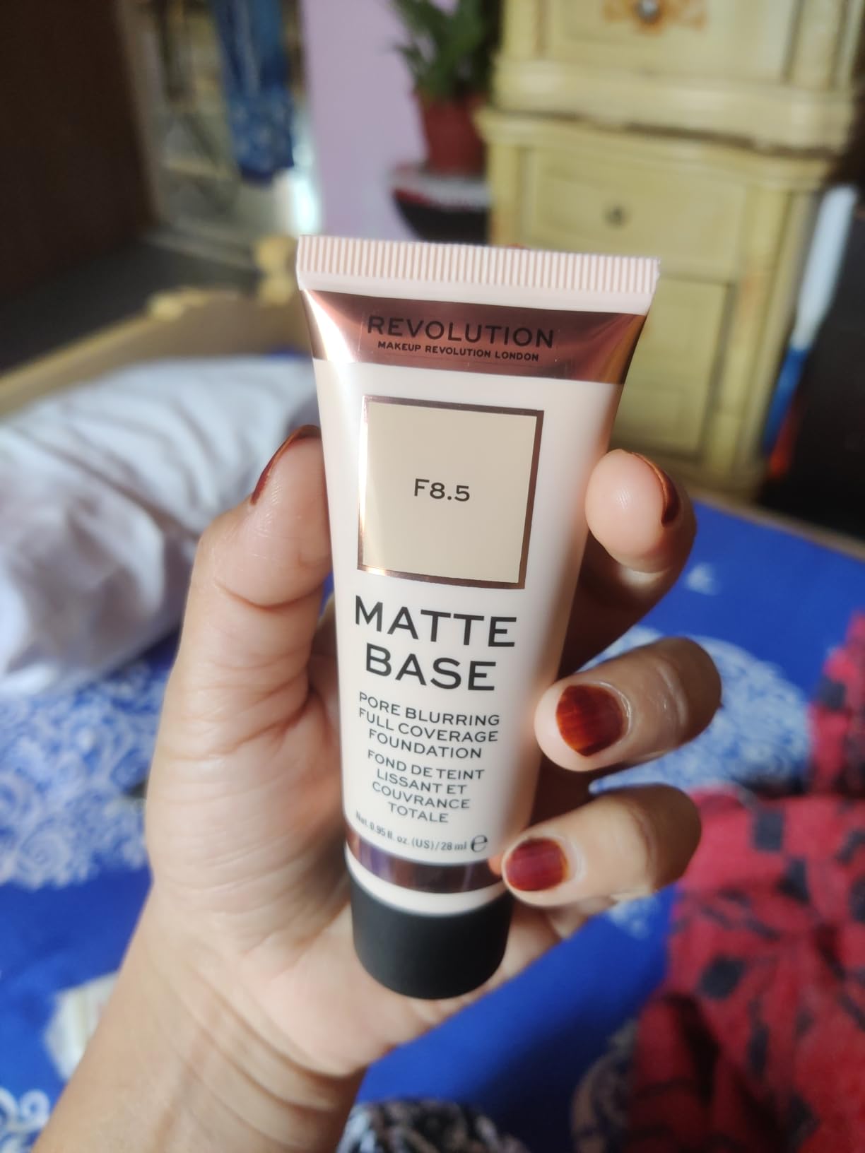 Buy Revolution Matte Base Foundation F8.5 Improves Uneven Skin Tone ...